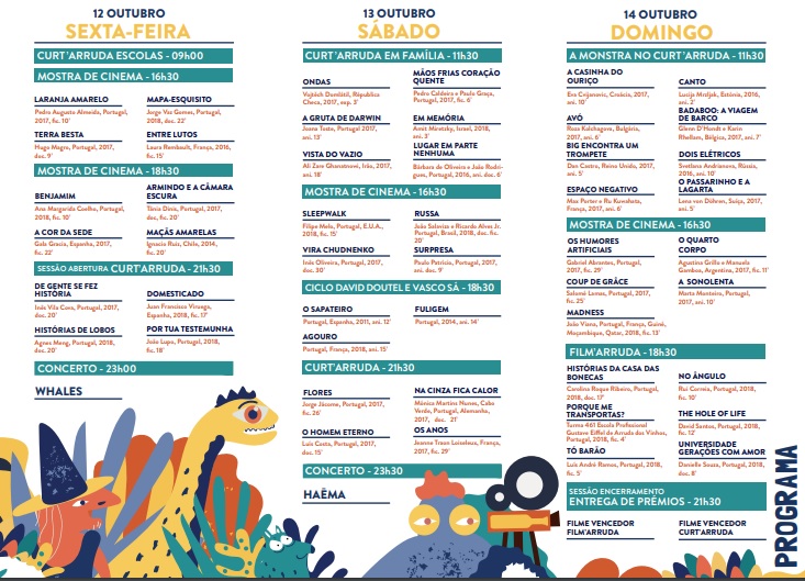 Festival Curt´Arruda - Programa Arrudense