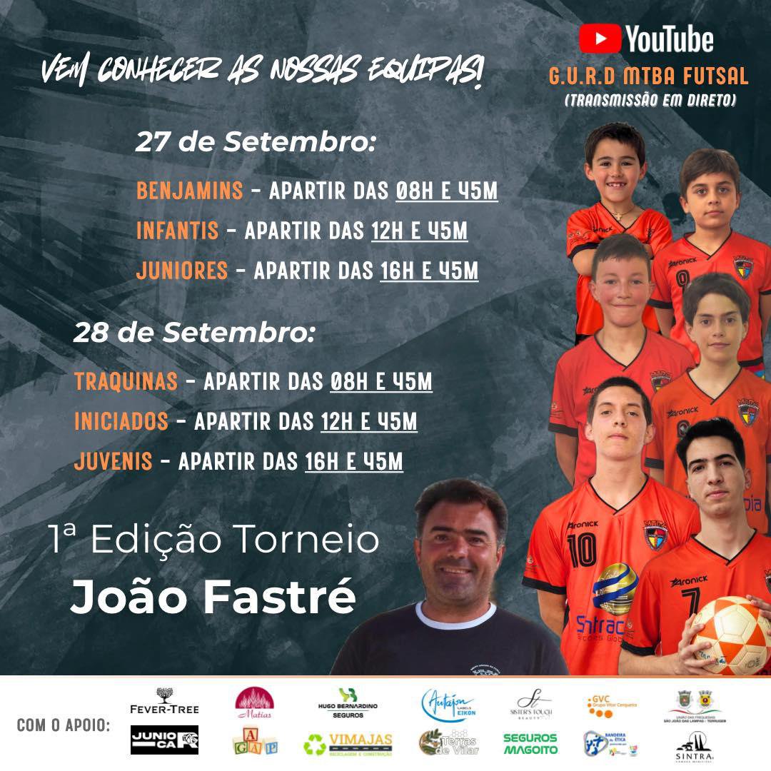 Futsal - 1º Edição do Torneio João Fastré | Grupo MTBA